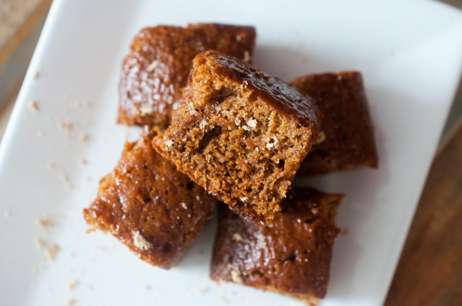 Yorkshire Parkin with Whisky Caramel sauce